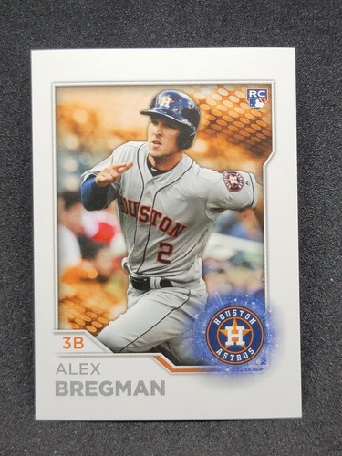 ALEX BREGMAN HOUSTON ASTROS 2017 TOPPS BASEBALL STICKER TRADING CARD RC ...