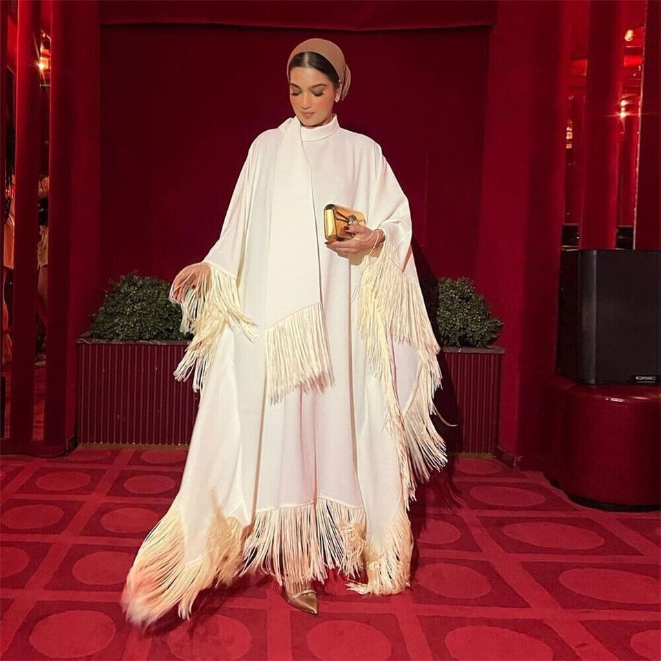 Dubai Abaya Women Oversize Muslim Bat Sleeve Maxi Dress Islamic ...