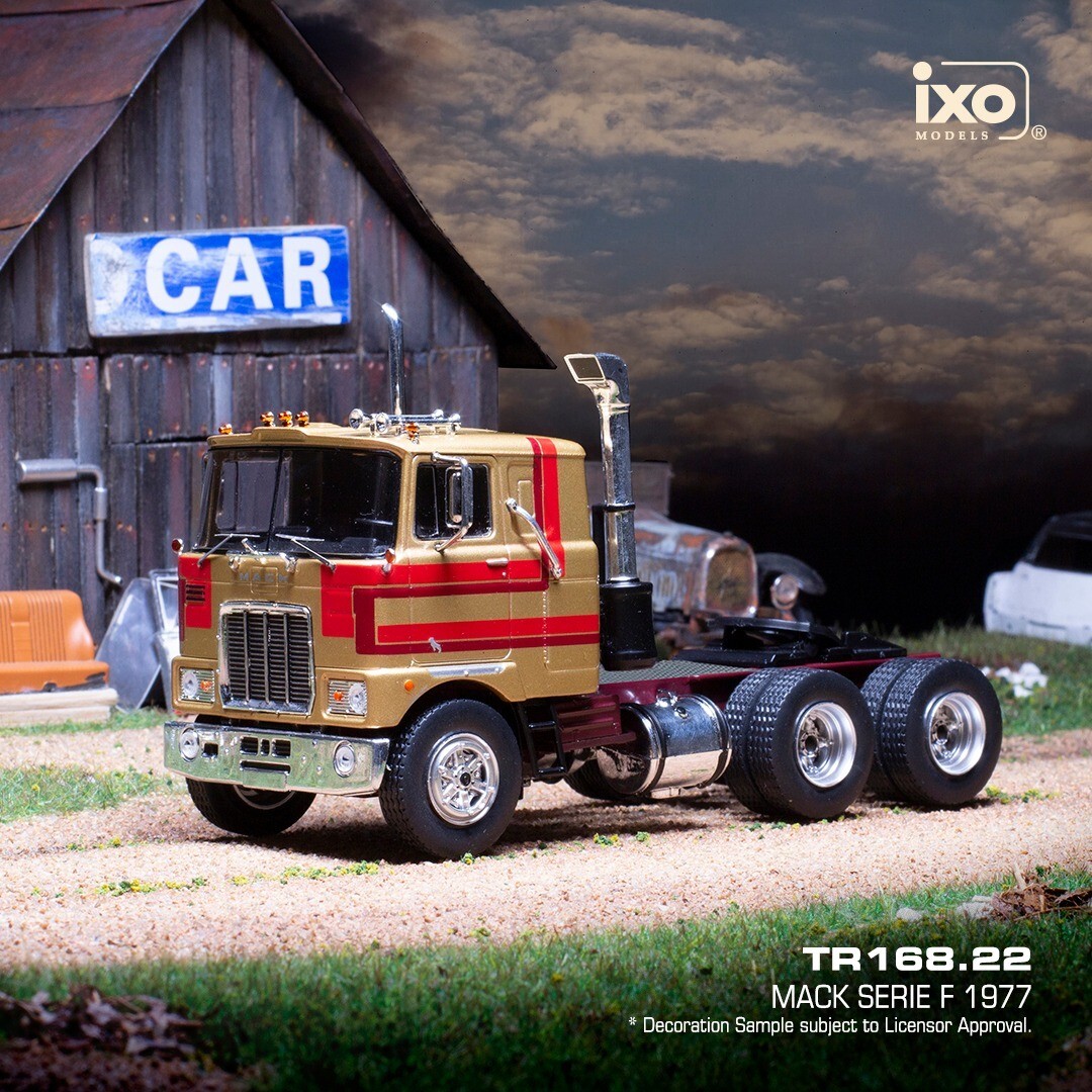 IXO+MODEL+TRUCKS+MACK+F+SERIES+1977+METALLIC+BEIGE%2FRED+1-43+SCALE ...