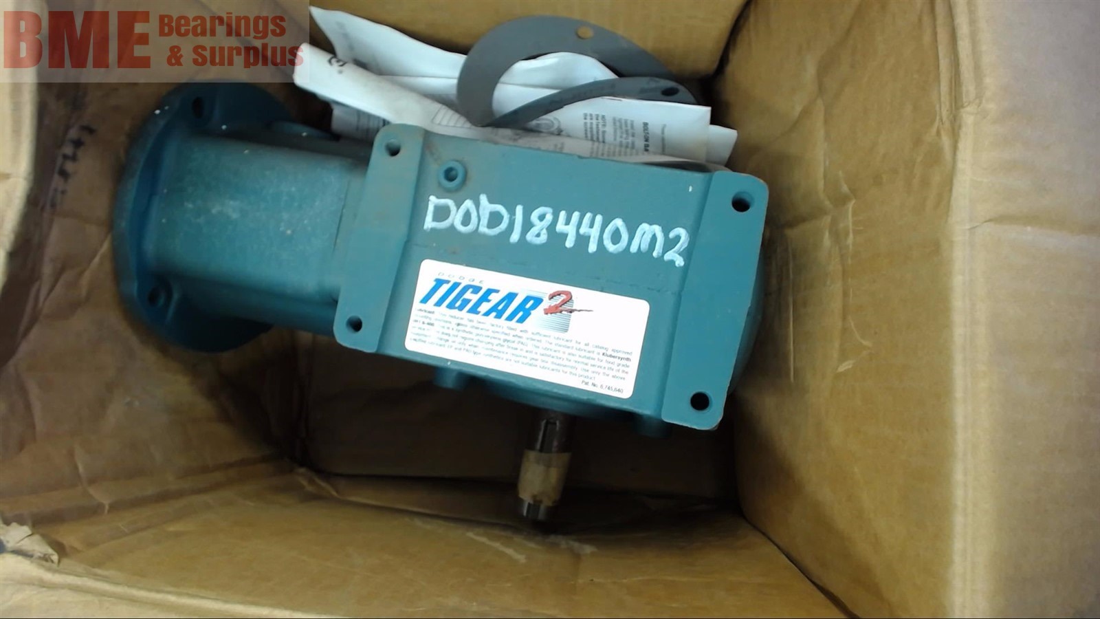 Dodge Tiger 2, 26A40R14, 40:1 Right Angle Gear Reducer, 1.55 Input Hp ...