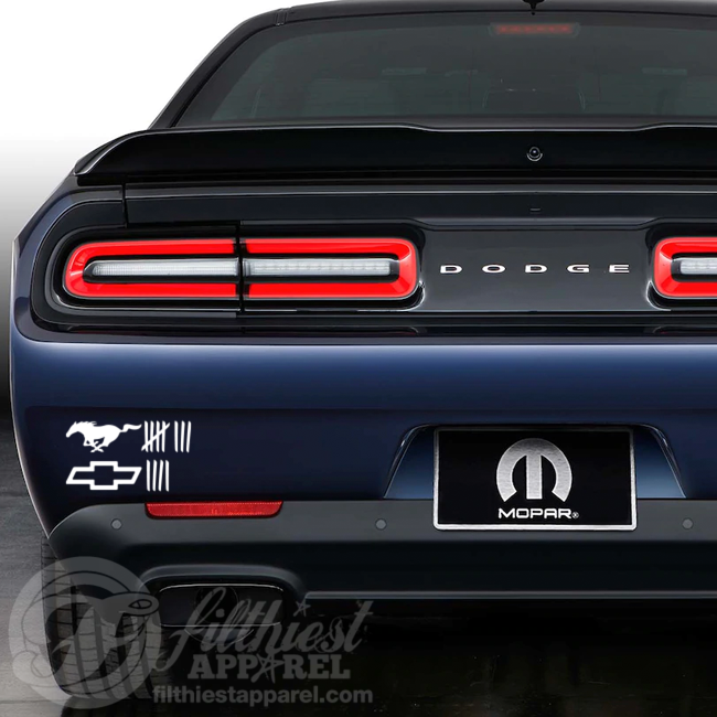 KILL TALLY decal fits charger challenger rt sxt srt8 gt hemi v8 mopar ...