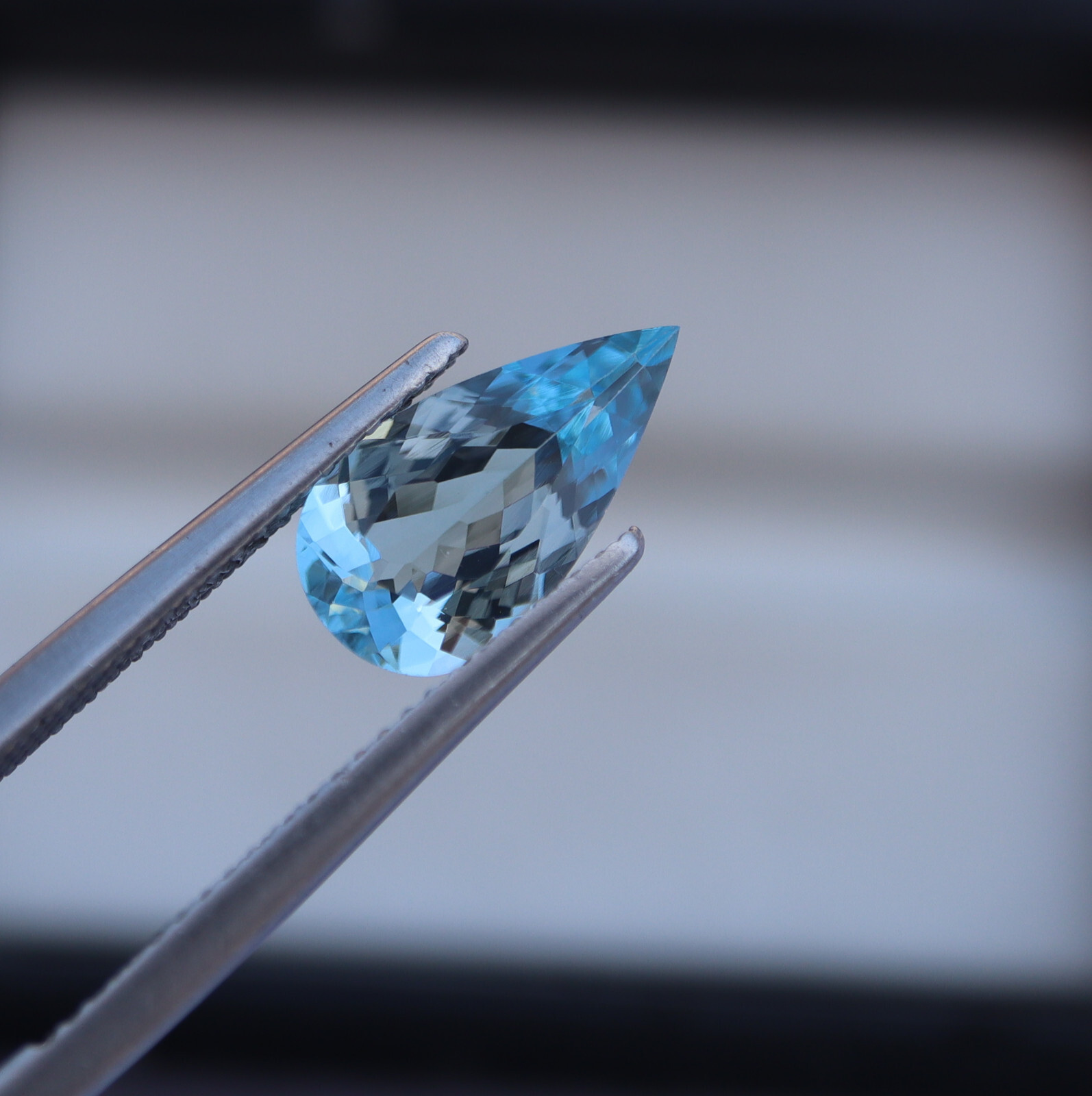 1.7 Ct 12.5x6.8x4 MM Natural AAA Blue Color Aquamarine Faceted Gemstone ...