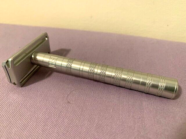 HS Henson AL13 Aluminum Double Edge Mild Silver Safety Shaving Razor ...