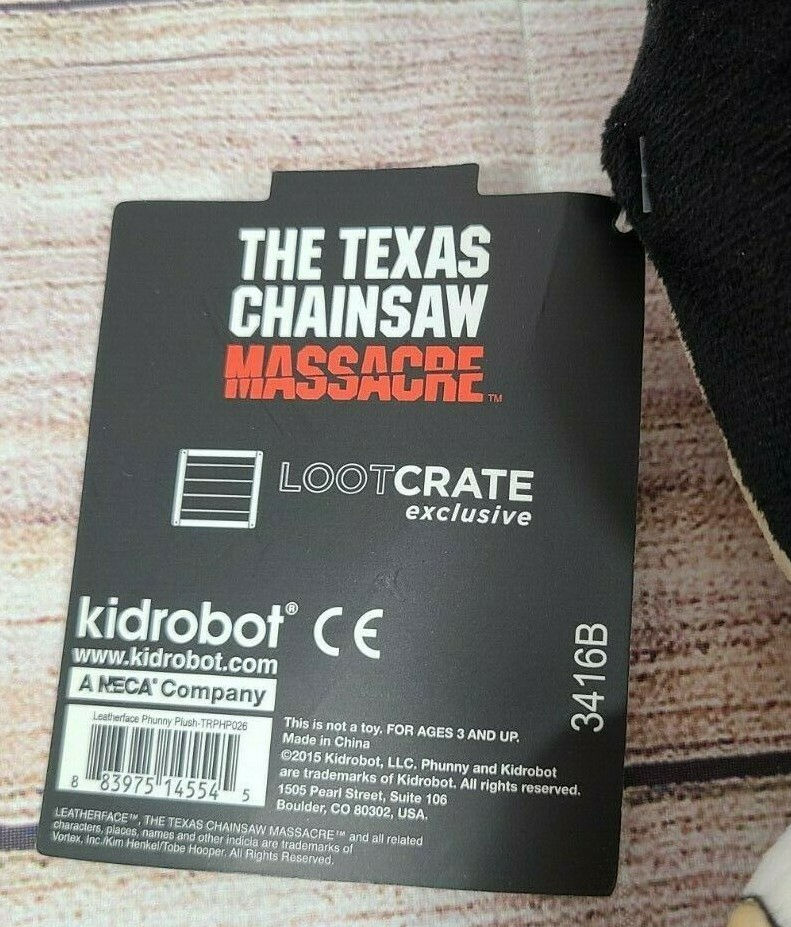 Loot Crate Texas Chainsaw Massacre Leatherface Plush Doll Phunny Kid ...