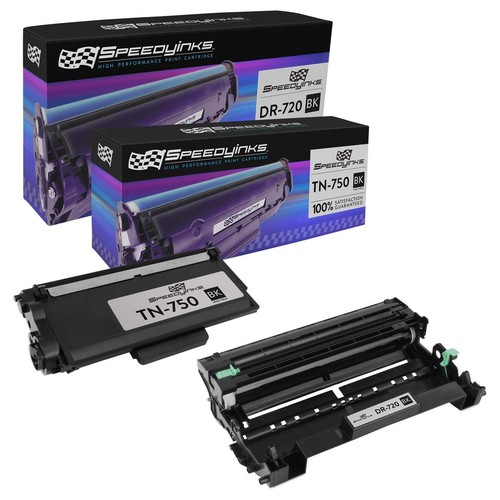 2PK TN750 DR720 for Brother Toner + Drum Unit set MFC-6180DWT MFC ...