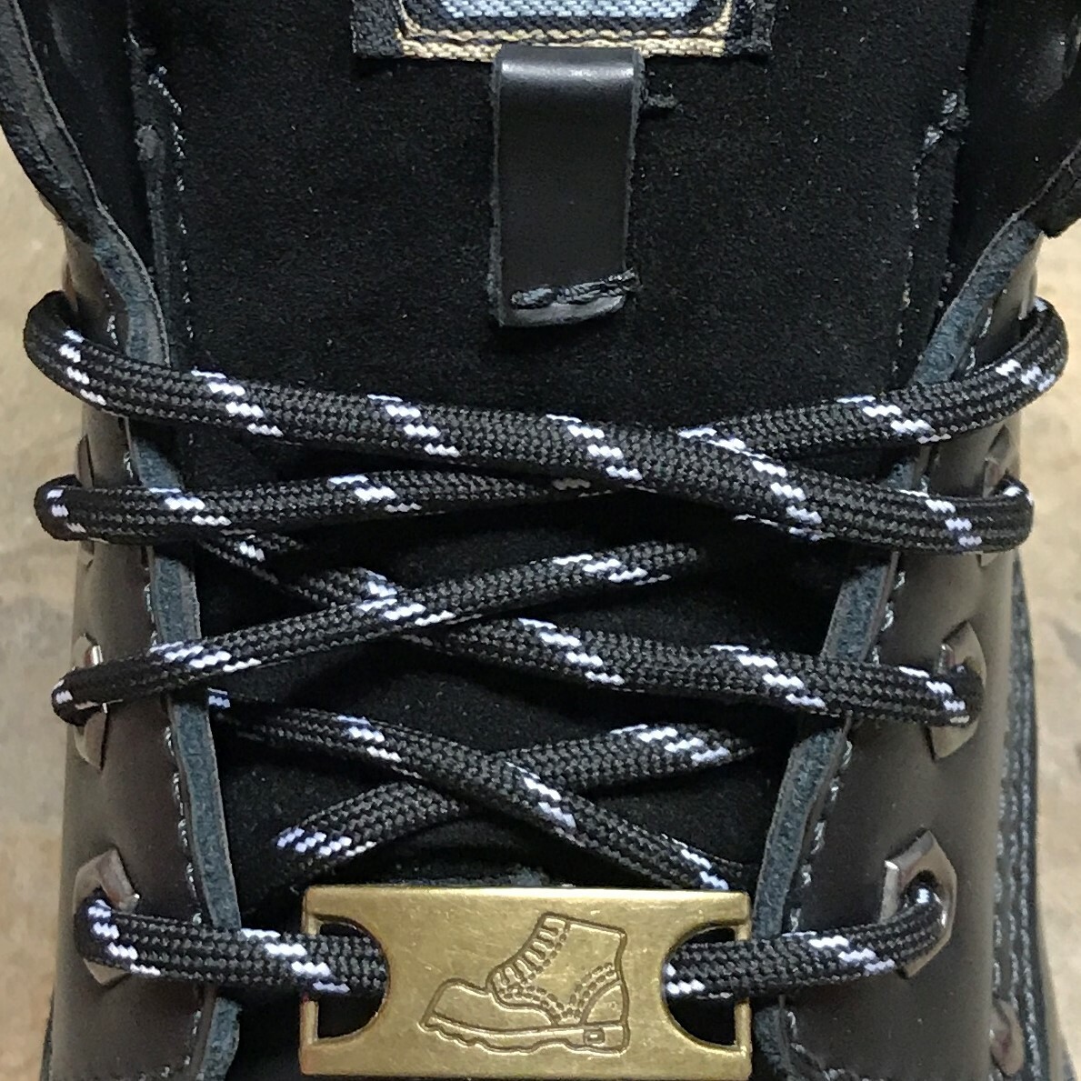 Heavy Duty Hiking Work Boot Shoe Laces Strings / Stay Tied, 5mm Black ...