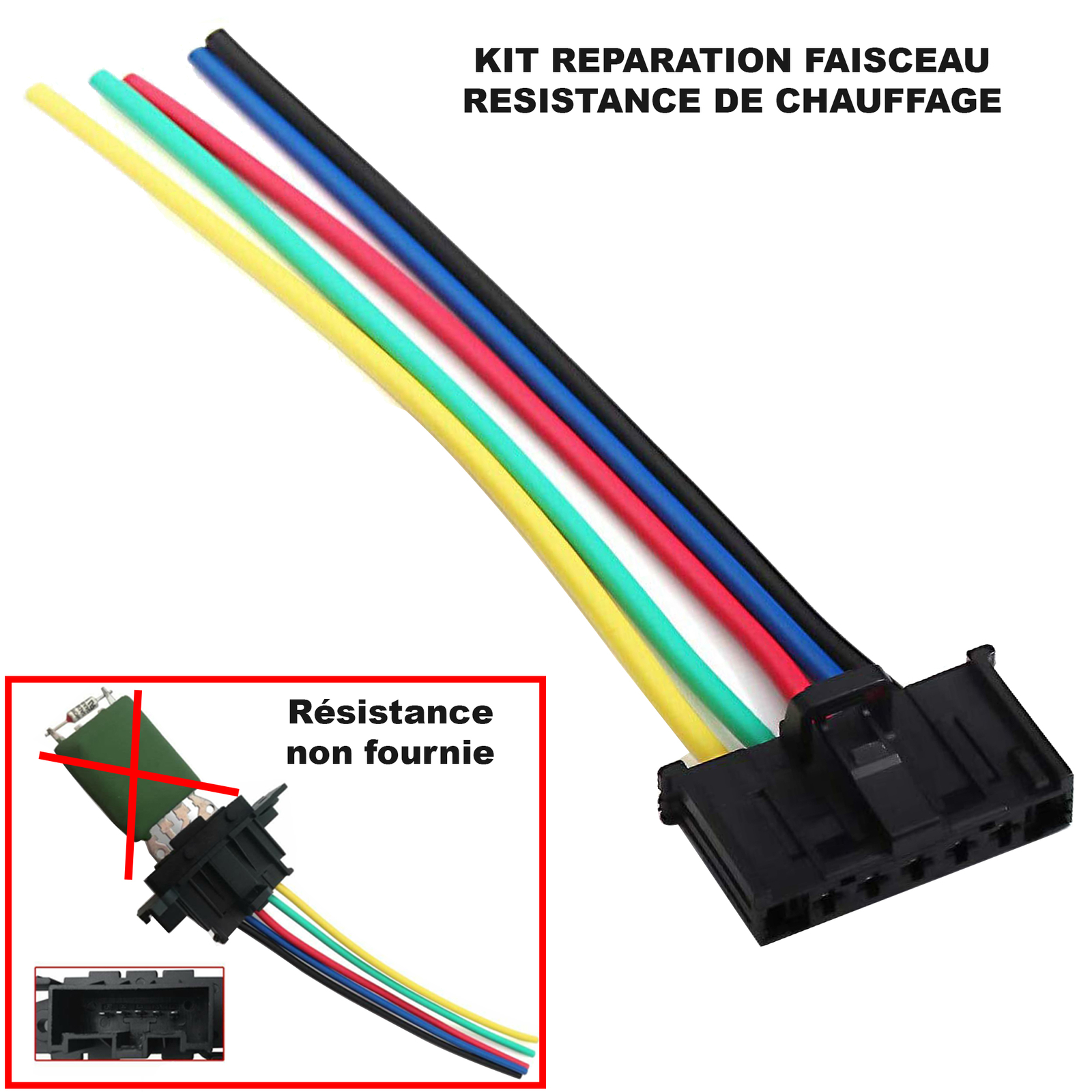 Faisceau Fiche Résistance Ventilation pour Tipo Qubo Punto Partner ...