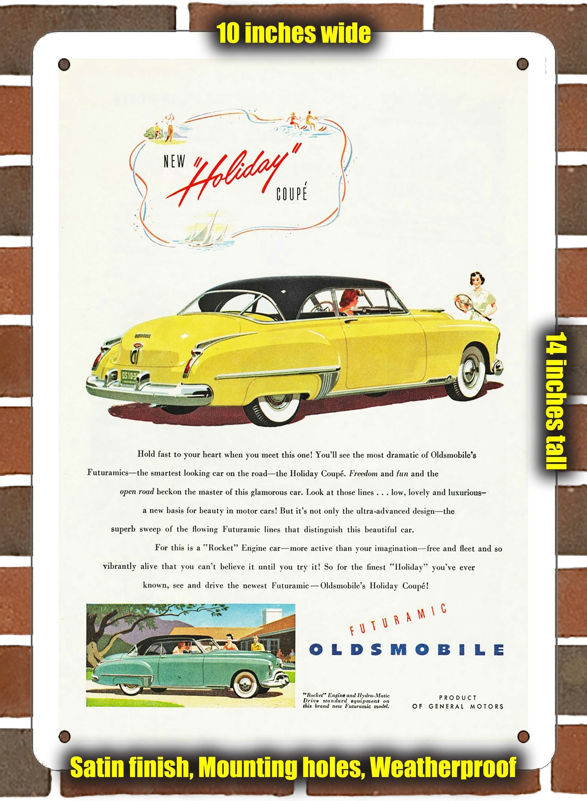 Metal Sign - 1949 Oldsmobile Holiday- 10x14 inches | eBay