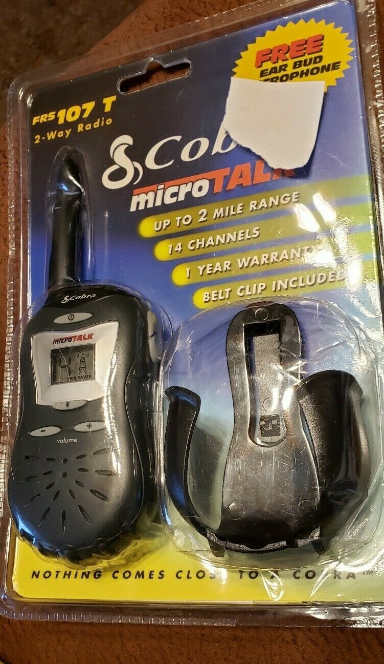 Cobra Microtalk Walkie Talkie With FRS107T 2 way Radio | eBay