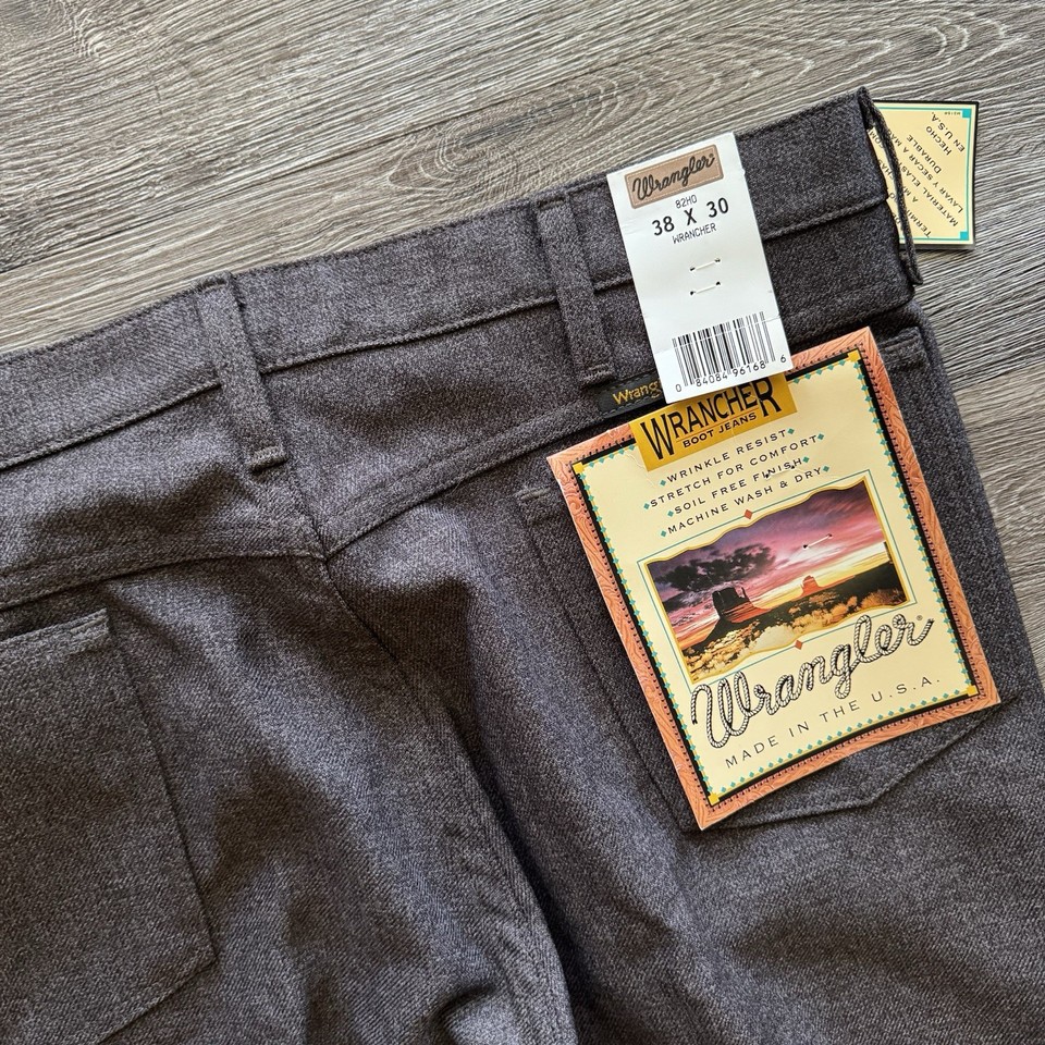 Vintage Wrangler 82HO NWT New Western Cowboy Brown Dress Slacks Men's ...