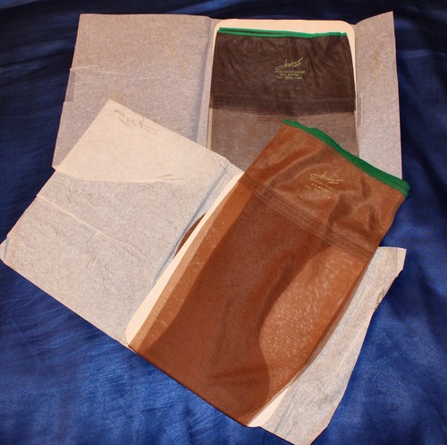 2 PR New Vintage HANES RHT Flat Knit Nylon Stockings Size 11.5 L | eBay