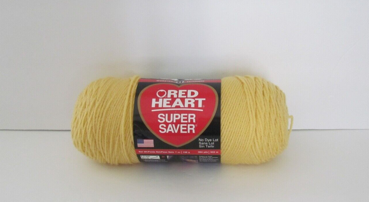 Red Heart Super Saver #0320 Cornmeal Yarn, 7 oz., 364 Yards, NEW | eBay
