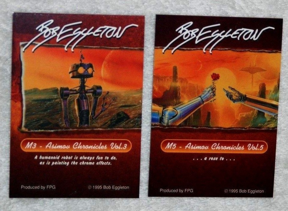 1995 Bob Eggleton 2-Metallic Chase Trading Card Lot With M3 & M5 *FPG ...