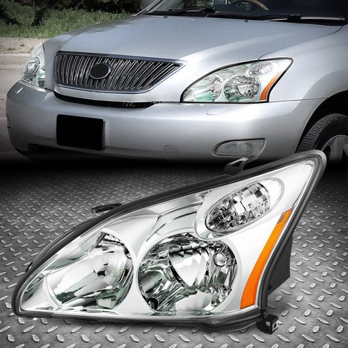 For 04-09 Lexus RX330 RX350 OE Style Left Side Chrome/Amber Headlight ...