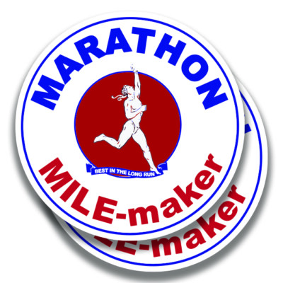 MARATHON GASOLINE DECAL Vintage Style 2 Stickers Bogo Car Window Bumper ...