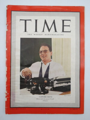 TIME MAGAZINE DECEMBER 5, 1938 (CLIFFORD ODETS) 1938 | eBay