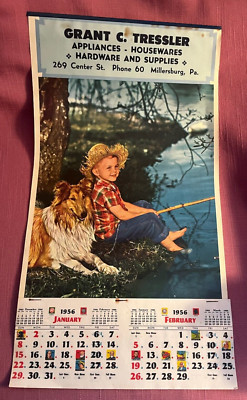 Vintage - 1956 Grant C. Tressler Appliances/Hardware Calendar ...