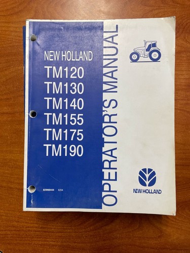 New Holland TM120, TM130, TM140, TM155, TM175, TM190 Tractor Operators ...