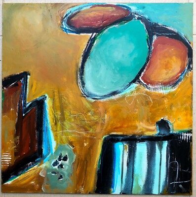 Acrylic Abstract Landscape Original By Maria Norris | eBay Australia