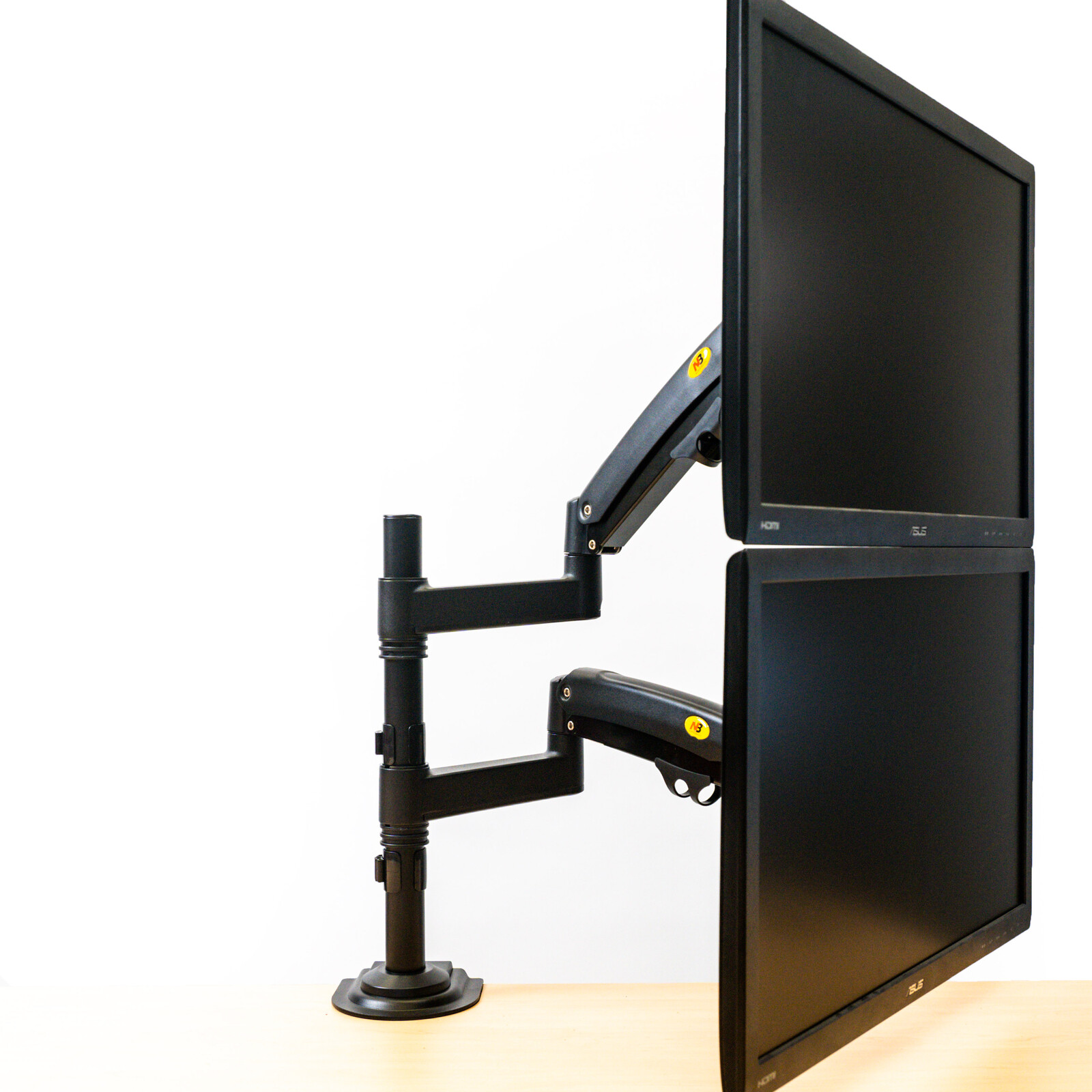 NEW Series NB H180 Dual Screen Desktop Monitor Arm 22" - 32" up to 12kg ...