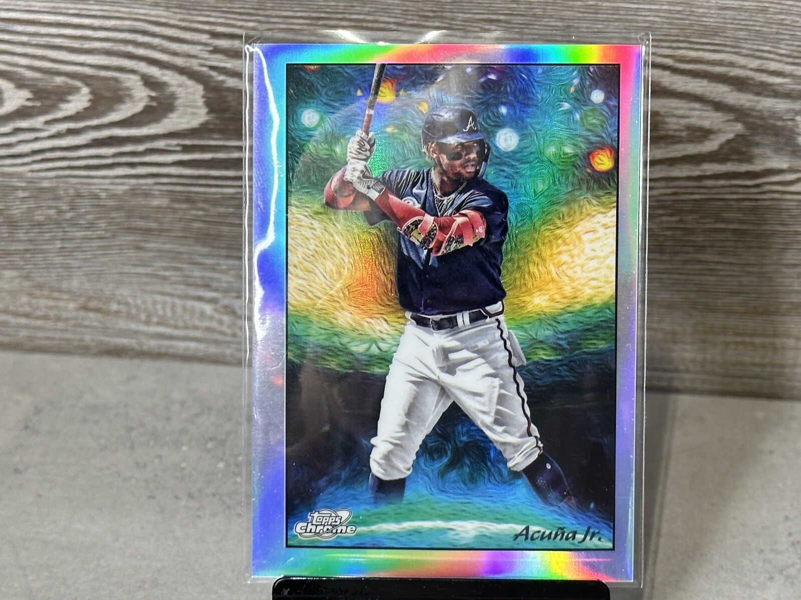 2023 TOPPS CHROME COSMIC RONALD ACUNA JR STARS IN THE NIGHT INSERT ...