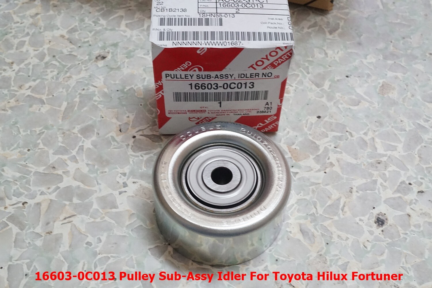 16603-0C013 Pulley Sub-Assy Idler For Toyota Hilux Fortuner 2011-15 ...