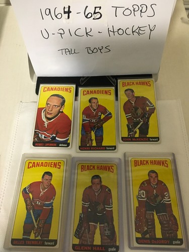 1964-65 Topps Hockey Cards / Tall boys U-PICK | eBay