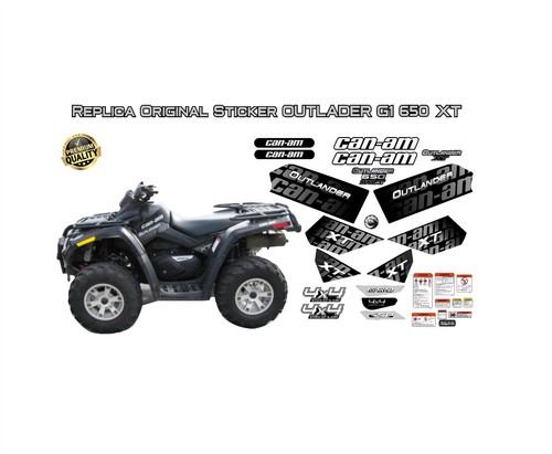 BRP can-am Outlander G1 Max XT 650 DECAL sticker Kit graphics FULL set ...