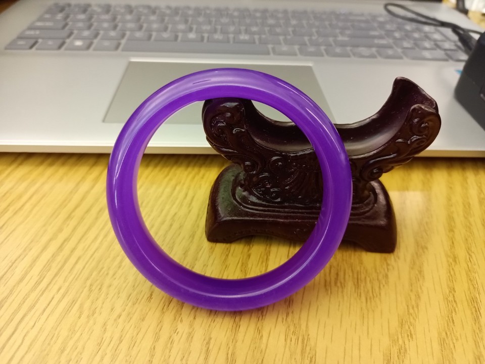 Beautiful Purple Jade Jadeite Bangle 58-60 mm, Myanmar Jade. No ...