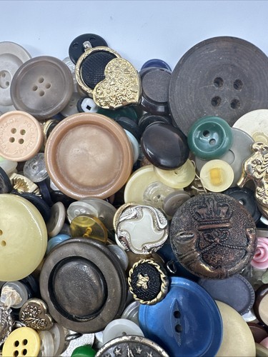 Vintage Unique Rare Buttons Lot 100pc Various Shapes Colors Sz Metal ...
