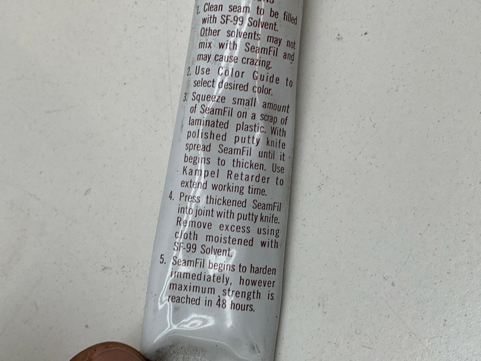 Kampel 7816 SeamFil Plastic Seam Filler Countertop Laminate Repair 1oz ...