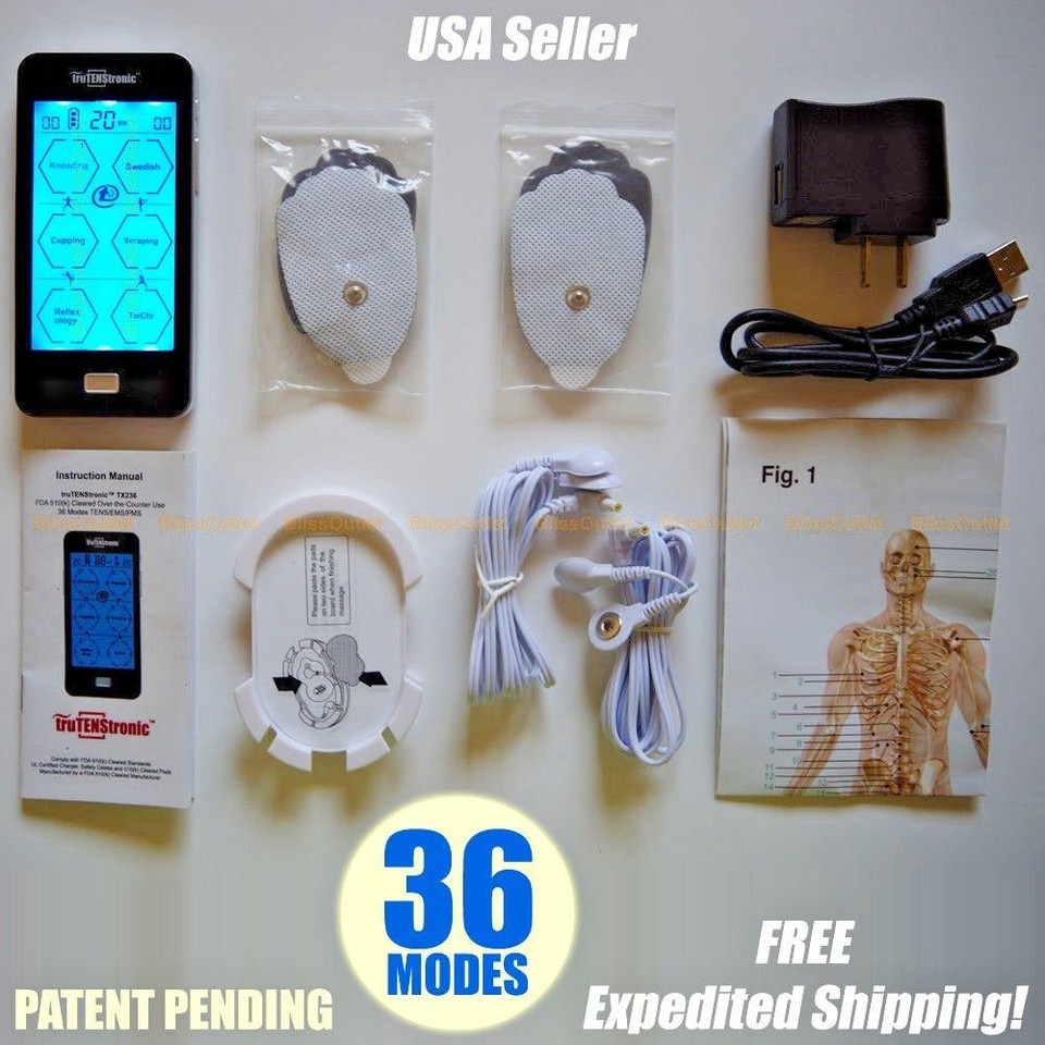 36 Modes TENS Electronic Pulse Massager Stenosis Stimulator ...