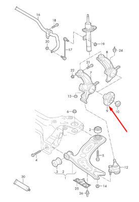 AUDI A1 8X Front Wheel Hub Bearing 2Q0407621B NEW GENUINE | eBay UK