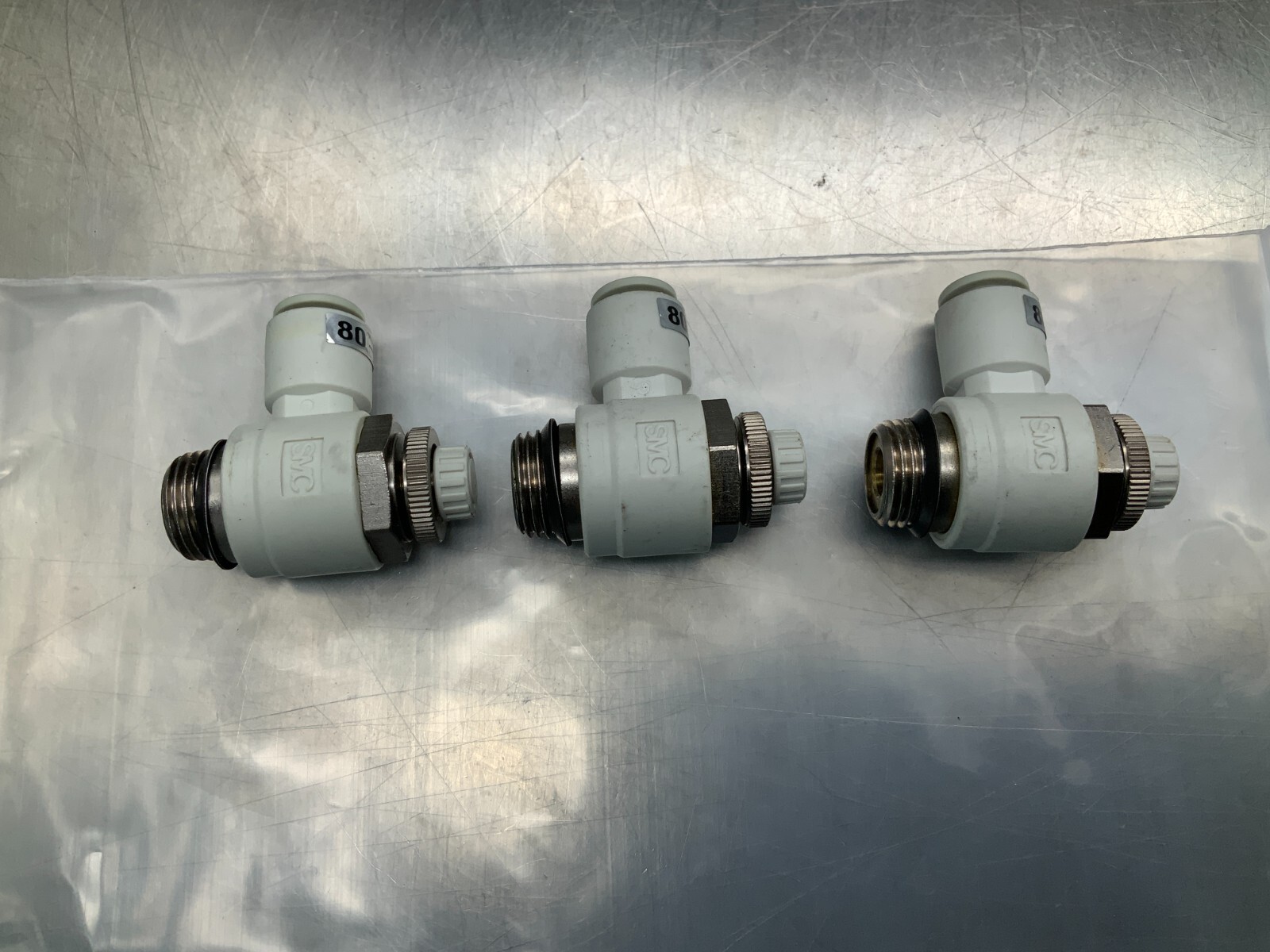 (3) SMC AS3201F-U03-09 Speed Flow Controller Unifit x 5/16" Tube | eBay