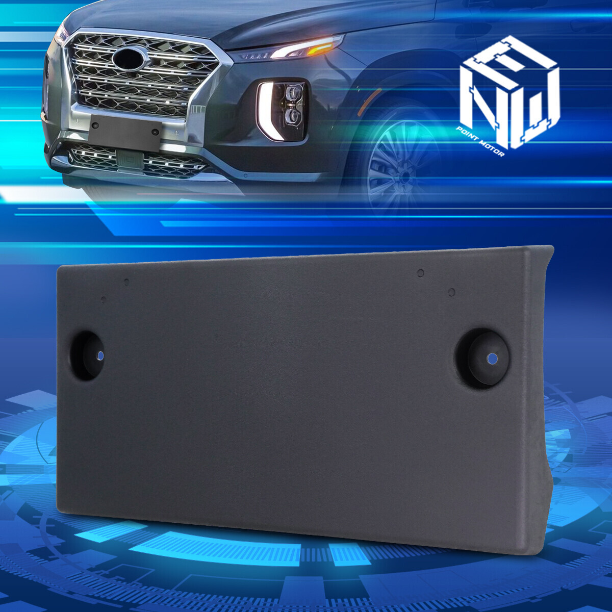 For 20-21 Palisade Front Bumper License Plate Tag Mounting Bracket ...