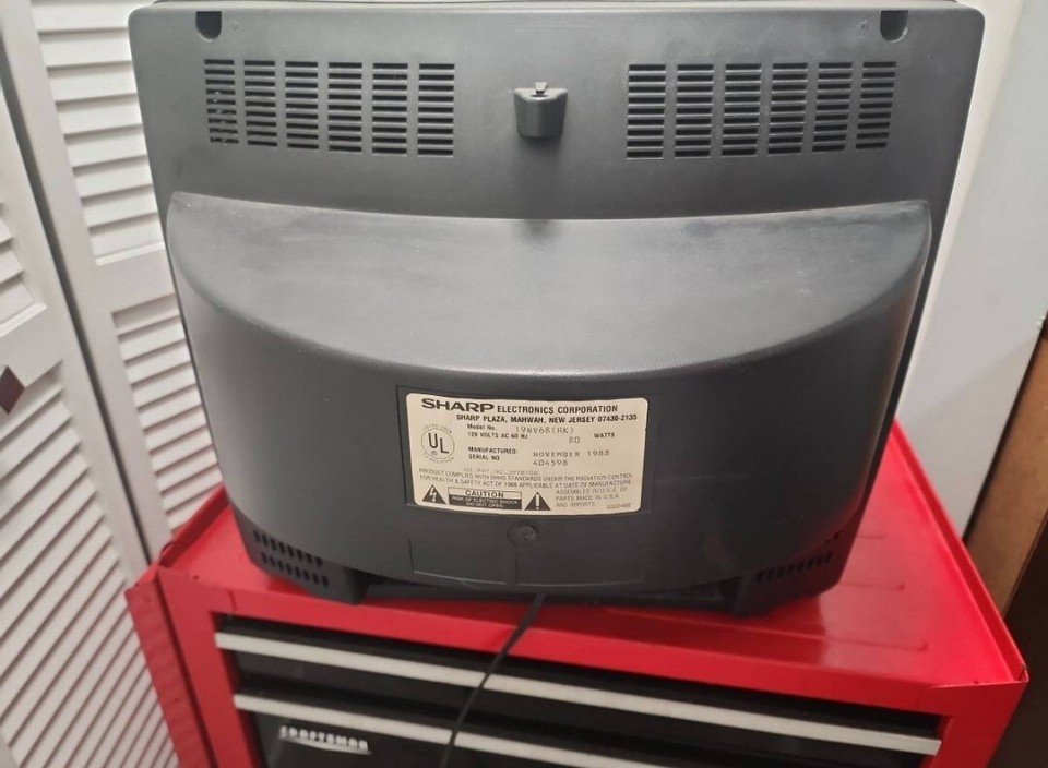 Vintage 1988 Sharp Linytron 19NV68 19' CRT Television No Remote | eBay