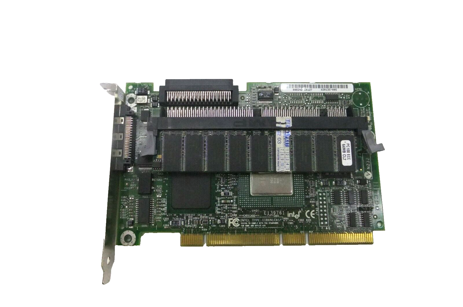 Intel SCSI Controller Card With Memory Module Part No: A20135-005 | eBay
