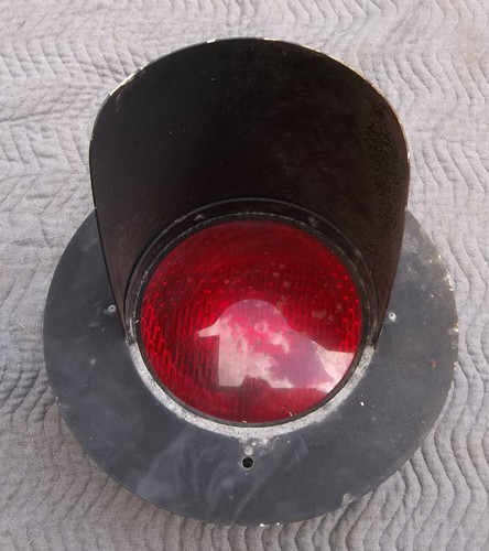 Railroad Crossing Signal Light Red Lens Safe Trans System Corp ...