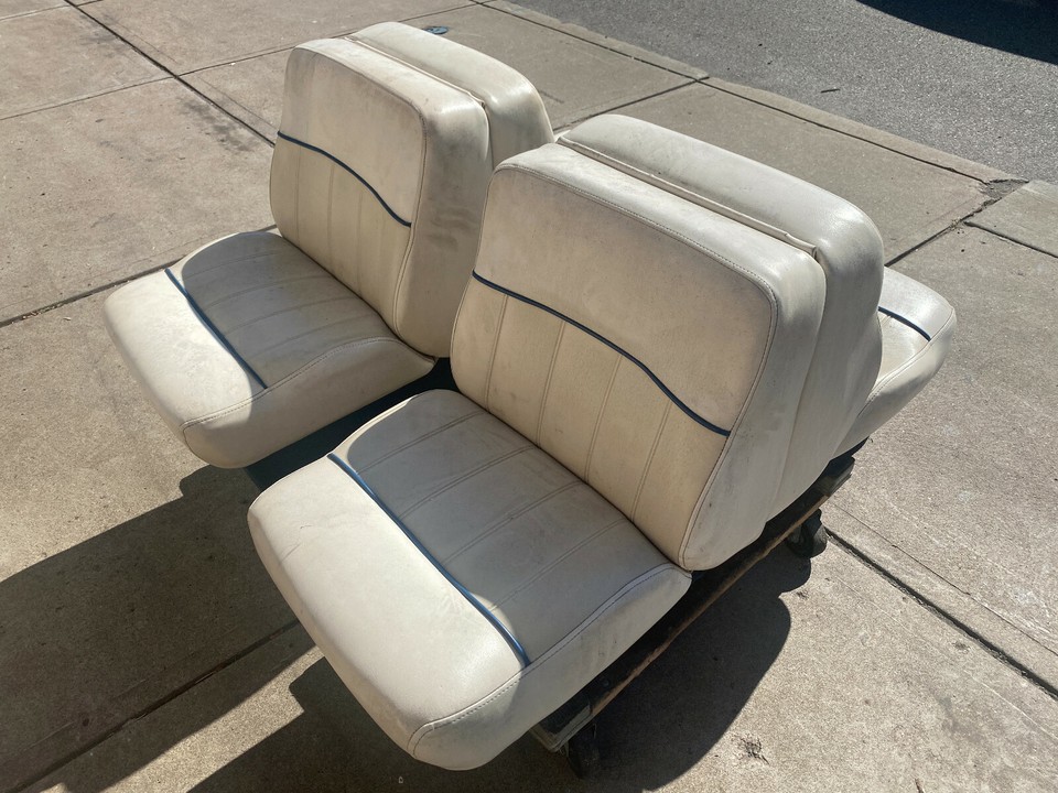 1996 SUNBIRD SPIRIT 170 Boat Back to Back Boat Seats with Bases | eBay
