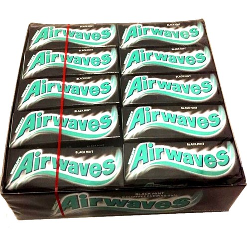 AIRWAVES SUGARFREE CHEWING GUM (15 & 30) CHERRY/ EXTREME/ BLACK MINT ...