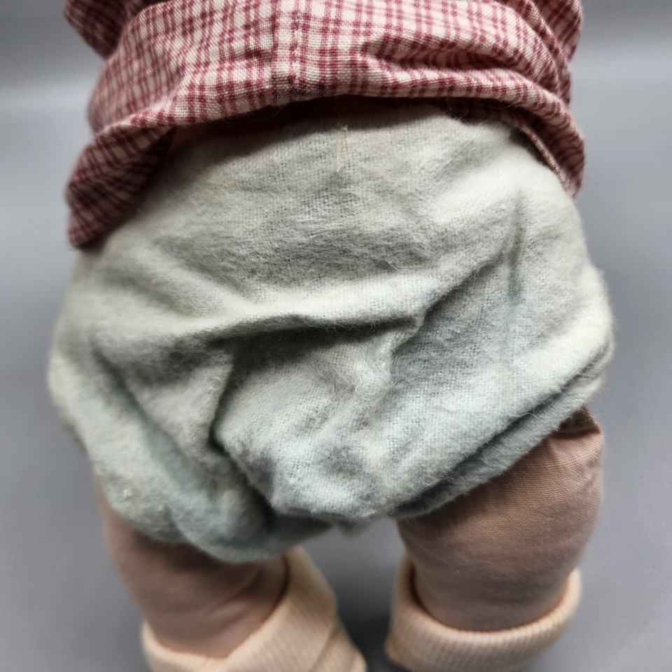 Jan Shackelford Baby Boy Artist Doll Plush 10"Rag Cloth Curly Hair HTF ...