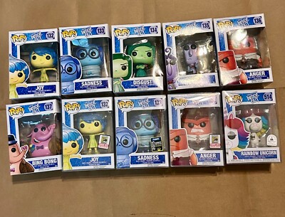 Funko POP Disney Pixar INSIDE OUT 1 and 2 - SET OF 15 - SDCC - MINOR ...