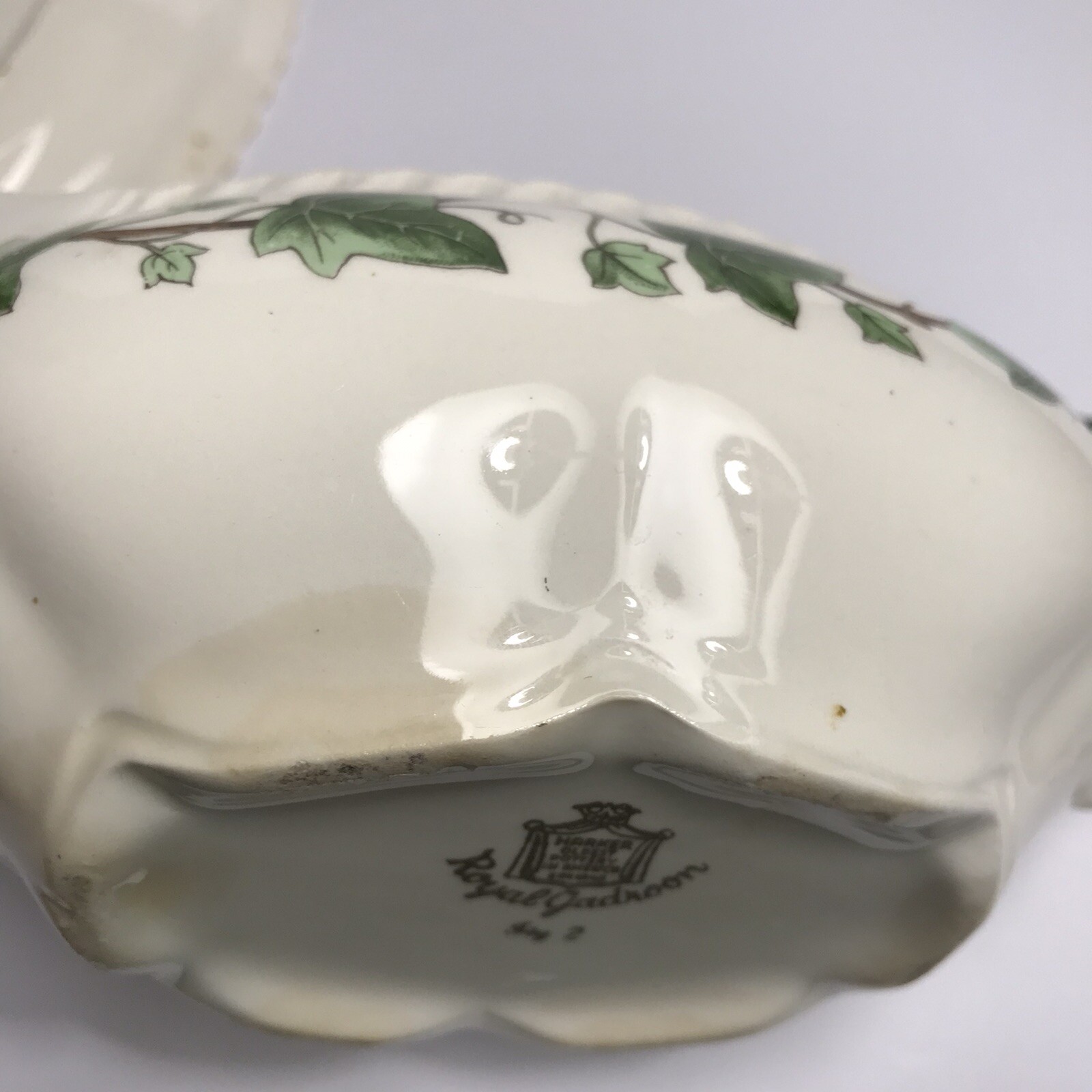 Vtg Harker Royal Gadroon Pottery IVY Dinner Set Scalloped Edge SET OF ...