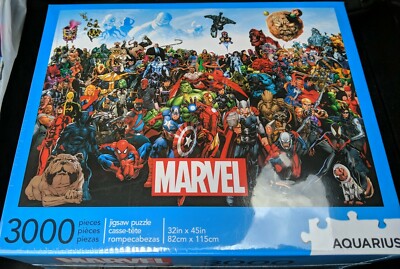 Marvel Comics 3000 Piece Jigsaw Puzzle - Aquarius - New - Sealed ...
