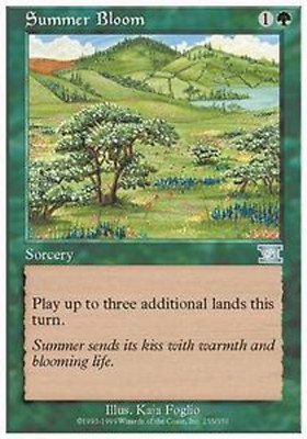MRM FR/VF Floraison estivale (Summer Bloom) MTG magic 6ED | eBay