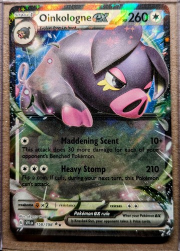 Pokémon TCG Oinkalogne ex Scarlet & Violet Base Set 158/198 Holo Double ...