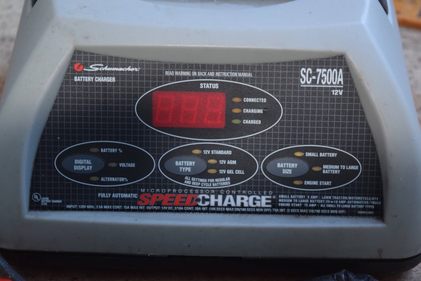 Schumacher Sc-7500a 12v Automatic Battery Charger for sale online | eBay