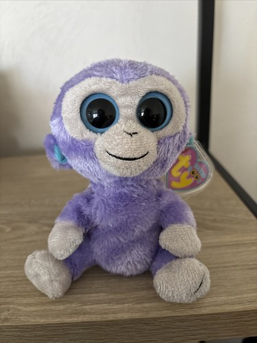 TY Beanie Boos - BLUEBERRY the Monkey (Solid Eye Color) (6 inch ...
