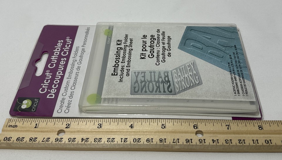 Cricut Cuttables Embossing Kit 1 Acrylic Folder 4.24” X 5.75” New | eBay