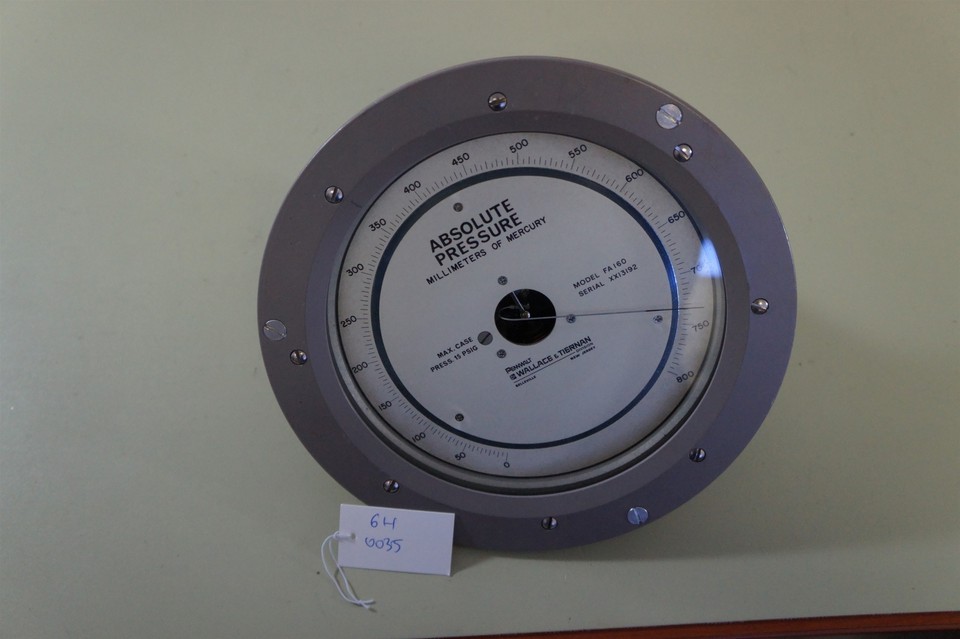 Pennwalt Wallace & Tiernan FA160 Absolute Pressure Gauge Meter , 0-800 ...